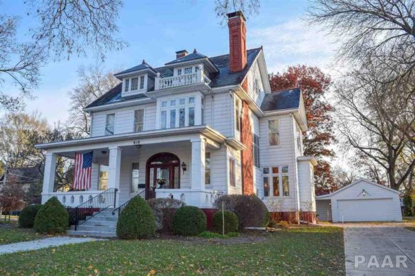 So many details! Has an elevator! Circa 1870. Over 1/2 acre in IL ...