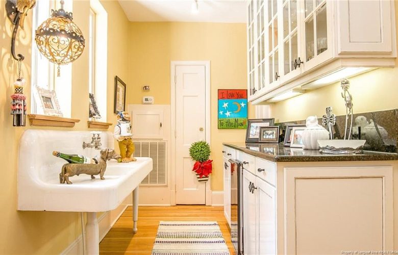 The stairs! The kitchen! Circa 1926. Almost three acres in NC ...