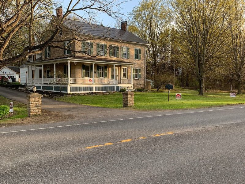 Sold. The Plumb House, Circa 1838. On twelve acres with a pool in New ...