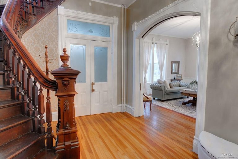 That staircase! Circa 1884. On one acre in Kansas. $309,000 – The Old ...