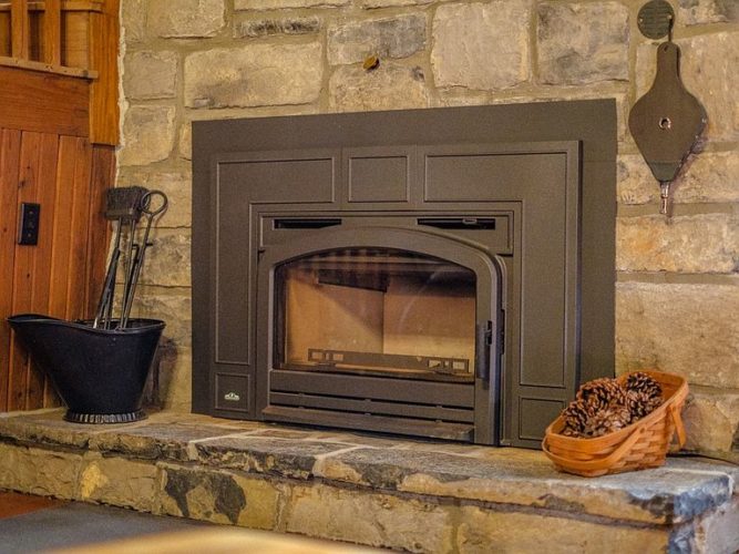 Look inside! Log house with mountain views. Five acres in Virginia ...