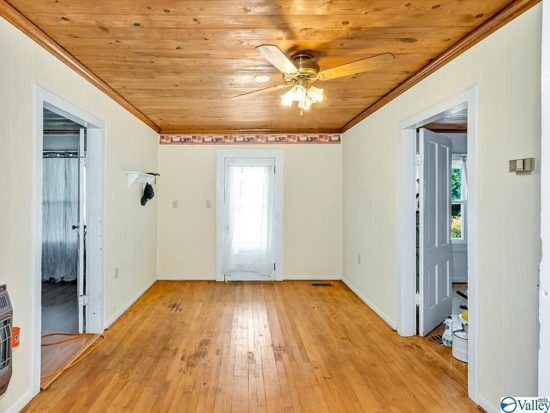 Sold for $132,500. Love the wood ceilings! Circa 1870. On two acres in ...