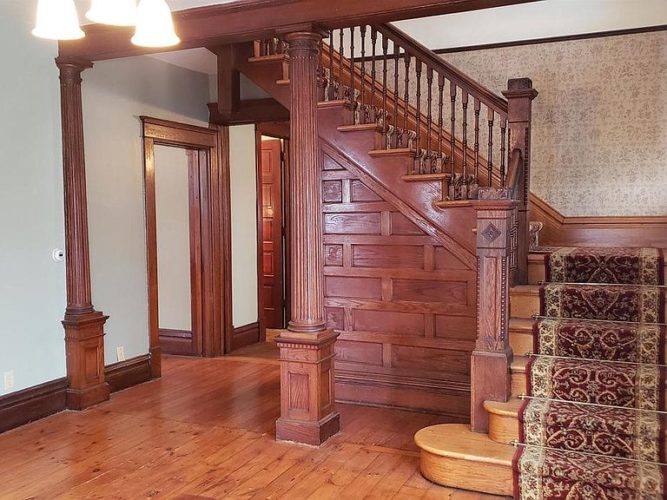 Sold. Amazing fretwork inside! Circa 1910 in Wisconsin. $129,000 – The ...