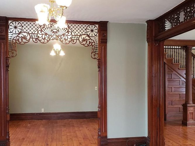 Sold. Amazing fretwork inside! Circa 1910 in Wisconsin. $129,000 – The ...