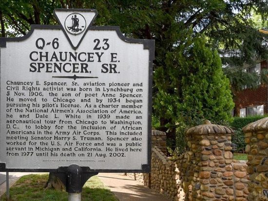 Former home of aviator, Chauncey Spencer. Circa 1924 in Virginia ...