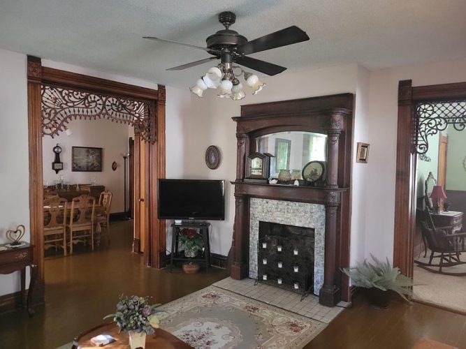 Beautiful fretwork inside! Circa 1905 in Missouri. $149,900 – The Old ...