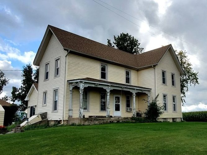 Love the outbuildings! Farmette on five acres in Illinois. Circa 1911 ...