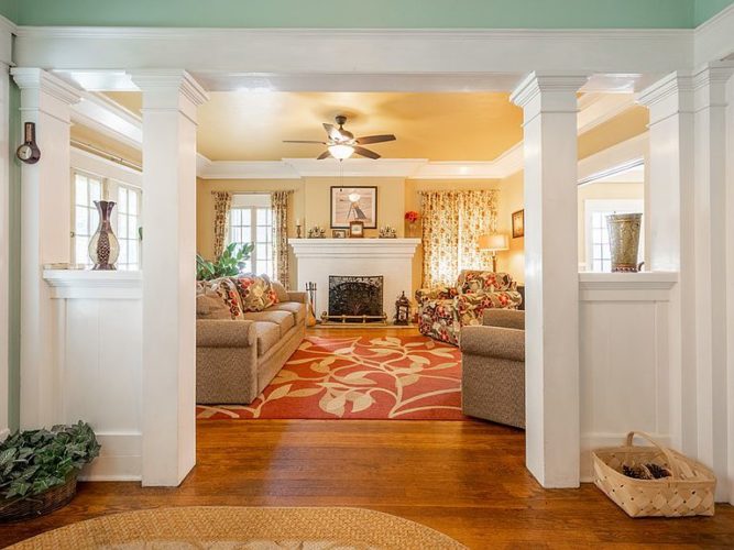 Look inside! Love the interior! Circa 1920 in the Virginia mountains ...