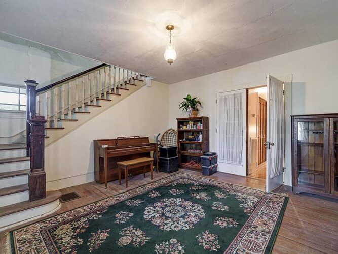 Nice staircase and entryway! Circa 1900. Over 6 acres in Virginia ...