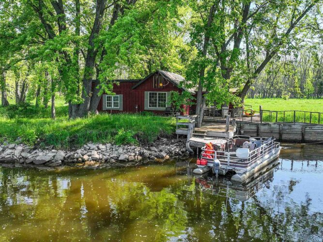 Sold. Only accessible by boat! Circa 1940. Over one acre in Wisconsin ...
