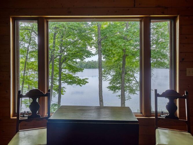 Sold for $295,000. Cute interior! Waterfront cabin in Minnesota. Almost ...