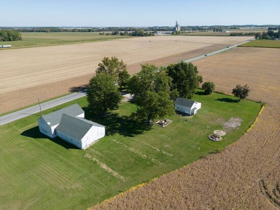 Mauzy Family Farm, Circa 1850. Almost two acres in Indiana. Huge barn ...