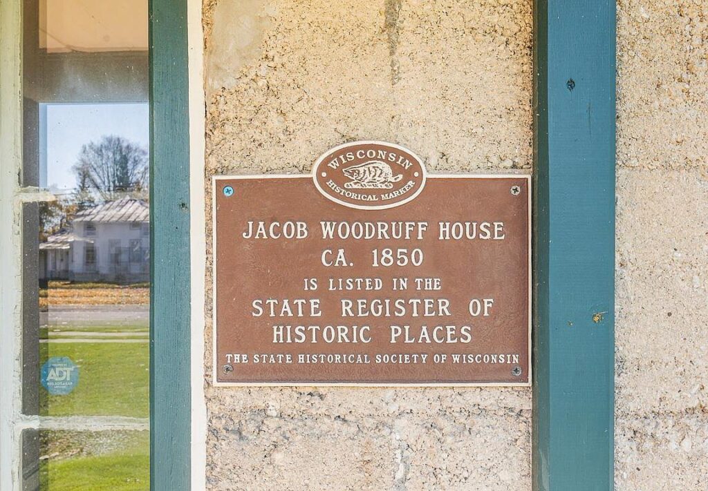 Such a unique house! Jacob Woodruff House, Circa 1850 in Wisconsin ...