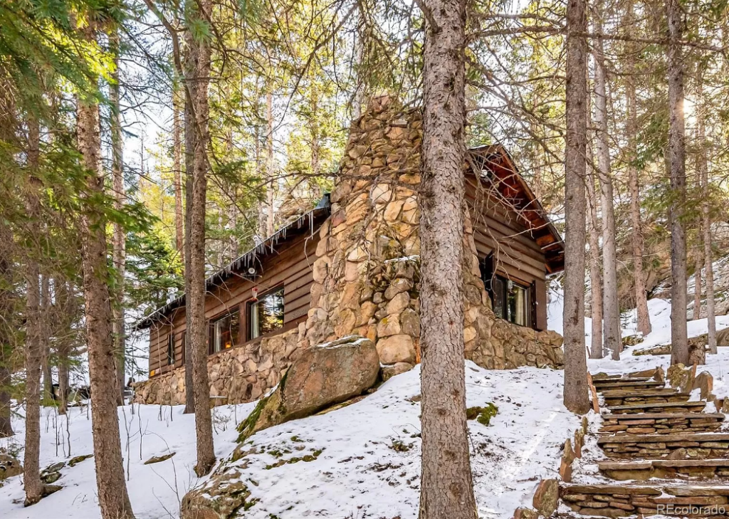 Pretty stonework on this Colorado cabin! Circa 1950. One acre. $300,000 ...