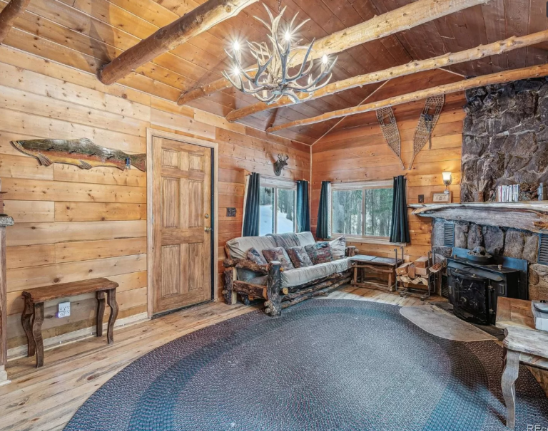 Pretty stonework on this Colorado cabin! Circa 1950. One acre. $300,000 ...