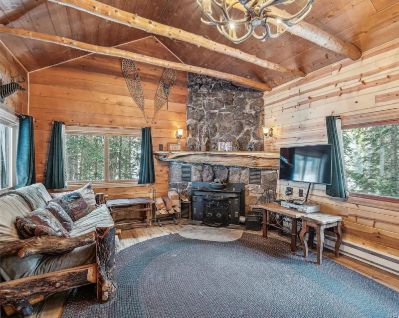 Pretty stonework on this Colorado cabin! Circa 1950. One acre. $300,000 ...