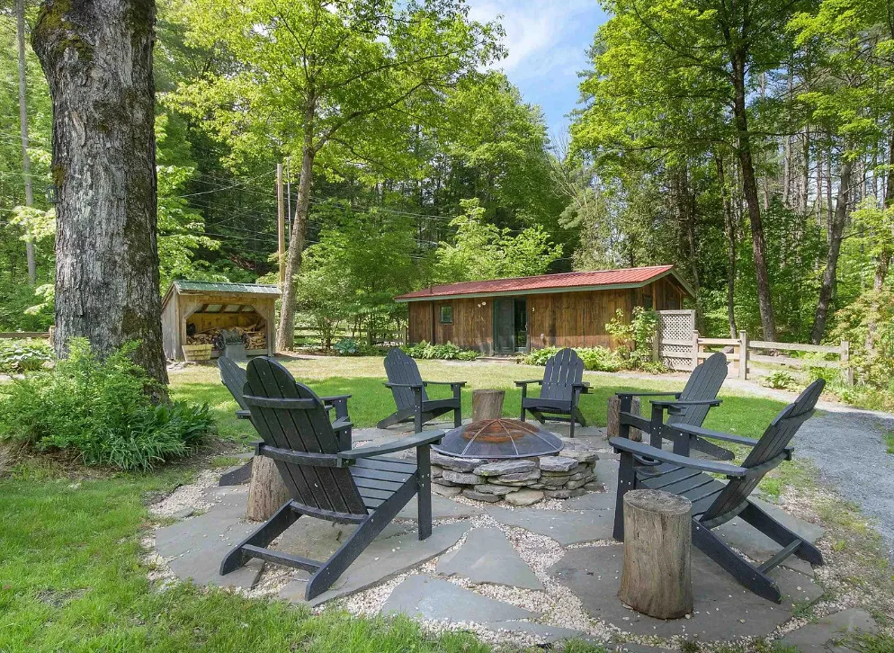 Wow! What a setting! TWO furnished houses on FIVE acres in Vermont ...